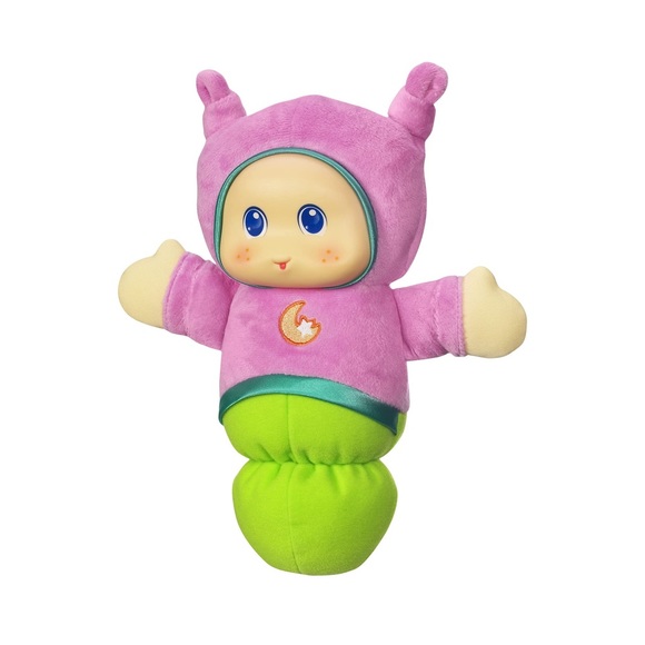 Hasbro | Toys | Hasbro Playskool Glow Worm Plush Toy Pink Light Up ...